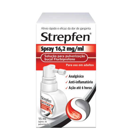 Strepfen Spray 16.2 mg/mL 15mL solução para pulverização