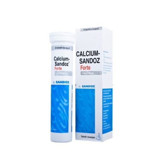 Calcium Sandoz Forte, 875/1132 mg 20 comprimidos efervescentes ...
