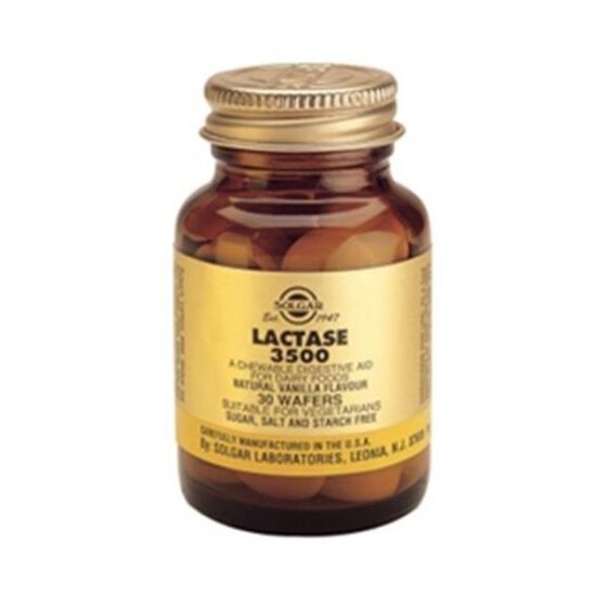 Solgar Lactase "3500" 30 pastilhas mastigáveis