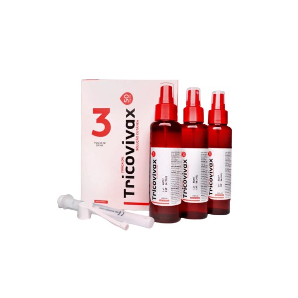 Tricovivax, 50 mg/mL-100 mL x 3 sol cut - Farmácia Arade