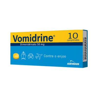 Vomidrine é um medicamento indicado para náuseas, vómitos.