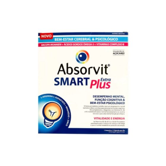 Absorvit Smart Extra Plus 30 Cápsulas + 30 Ampolas