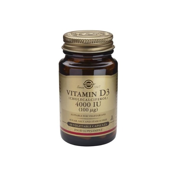 Solgar Vitamina D3-4000 60 Cápsulas